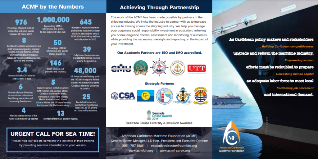 Brochure & Magazine – The American Caribbean Maritime Foundation